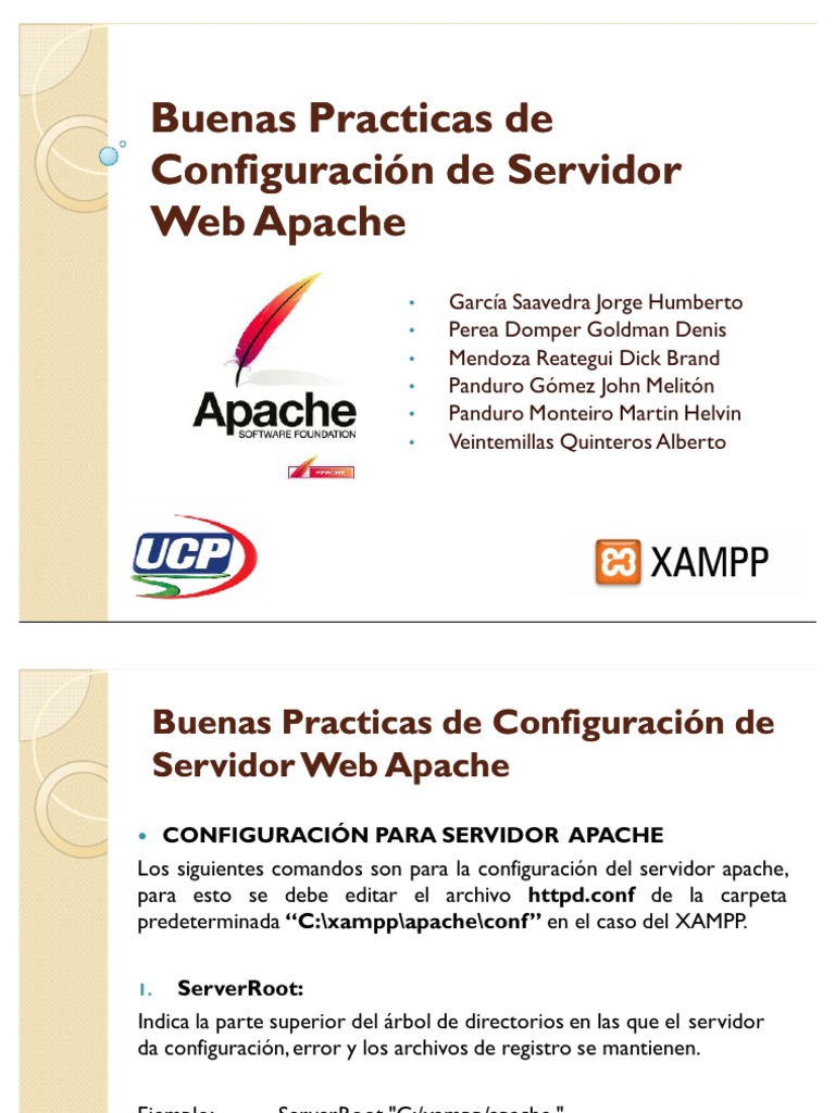 Buenas Practicas de Configuración de Servidor Web Apache | Descargar ...