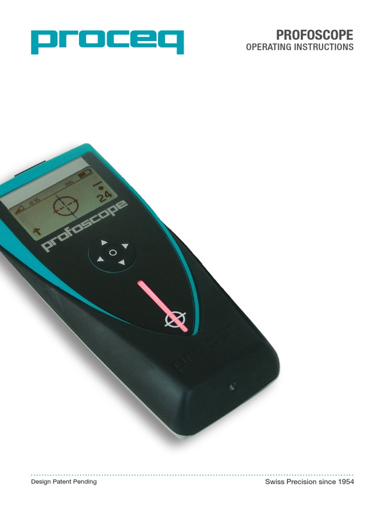 Profoscope - Operating Instructions - English - High | PDF | Menu ...