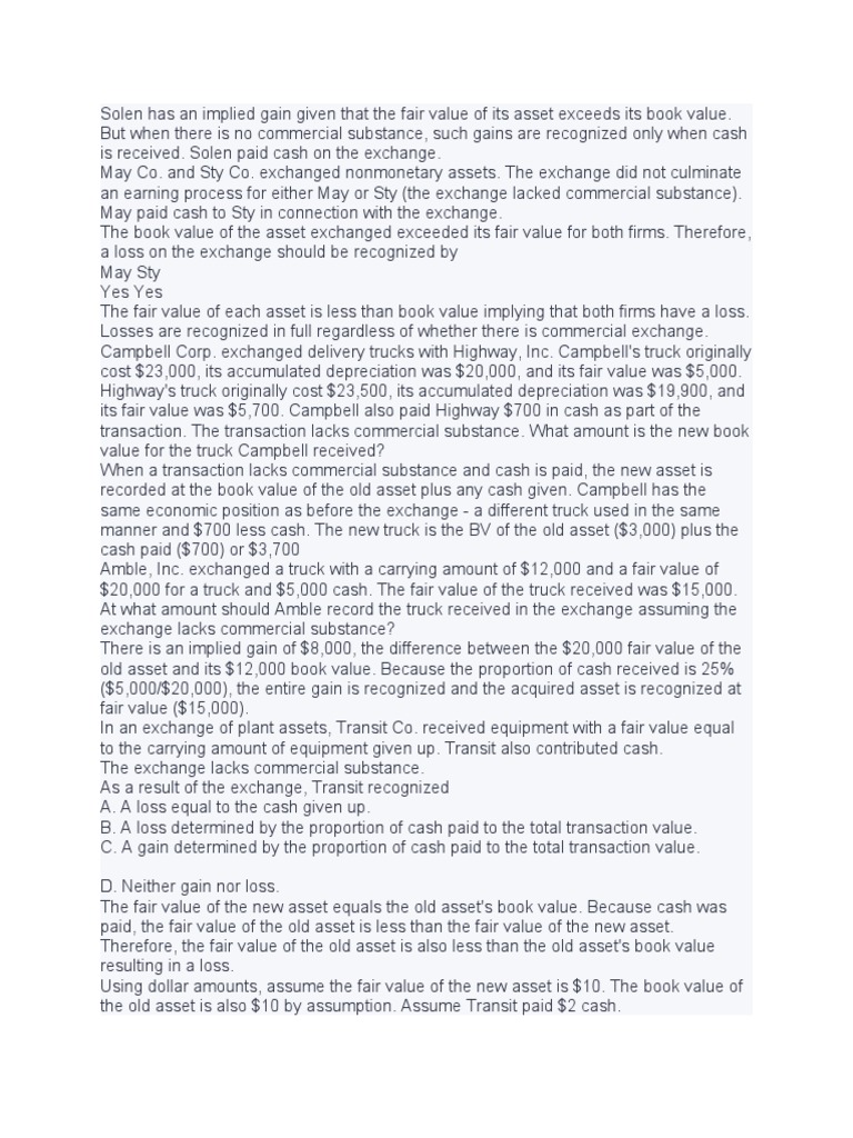 Far-1 14 | PDF | Book Value | Fair Value