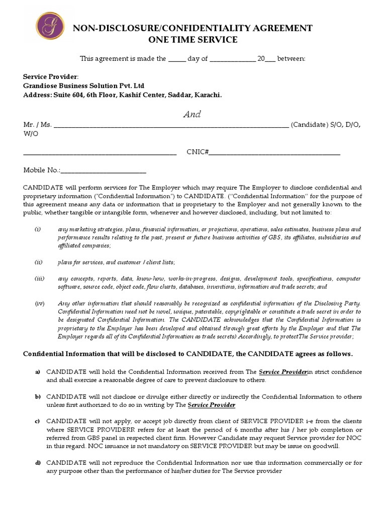 Nda - Ots Revised | PDF | Trade Secret | Non Disclosure Agreement