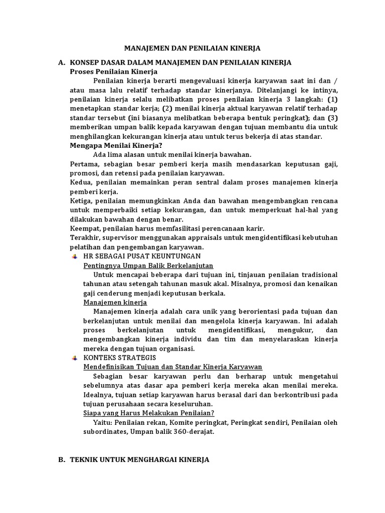 Resume MSDM Performance Management And Appraisal PDF