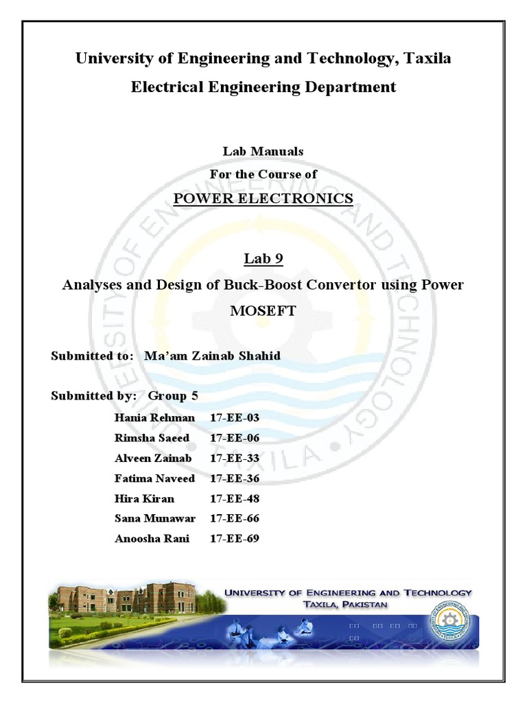 Group5 Lab 09 | Download Free PDF | Power Electronics | Quantity