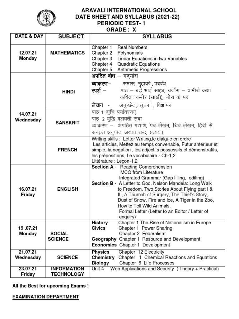Aravali43 School Static 1623941251621 DATESHEET AND SYLLABUS PT1 GRADE ...