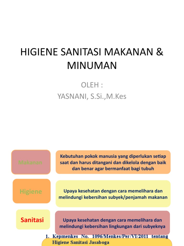 Higiene Sanitasi Makanan Minuman Pdf