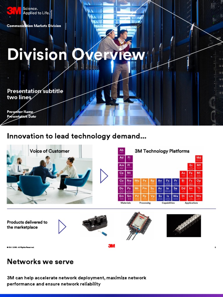 3m CMD Overview PPT Presentation Template | PDF | Fiber To The X ...