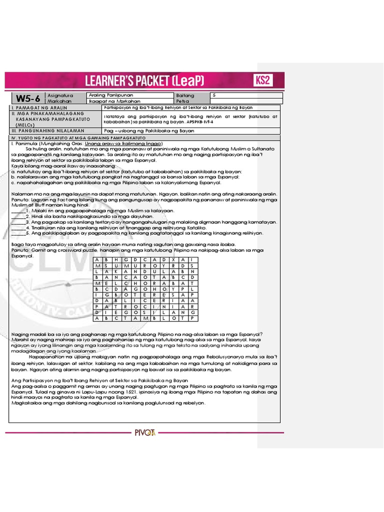 Q4 AP 5 Week5 6 | PDF