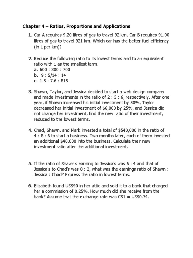 Review Exercises - Chapter 4 | Download Free PDF | Canadian Dollar | Exchange Rate