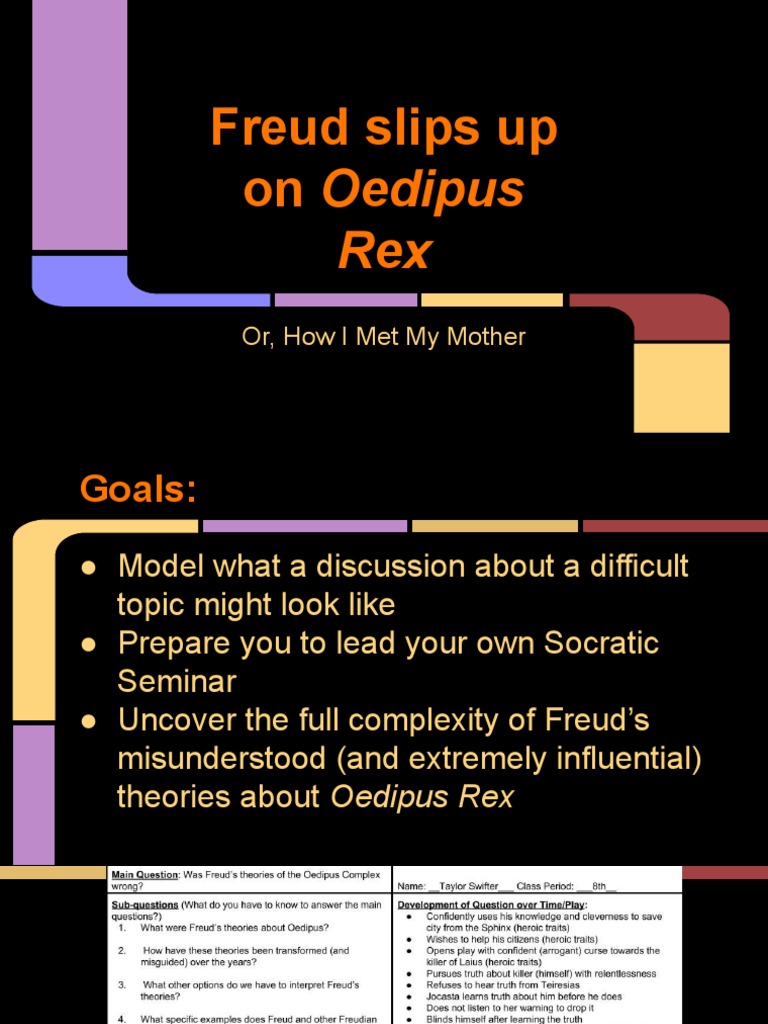 Sophocles: Oedipus Rex and Freud | PDF | Oedipus Complex | Psychoanalysis