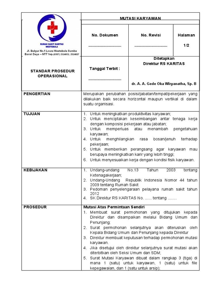 Mutasi Karyawan | PDF