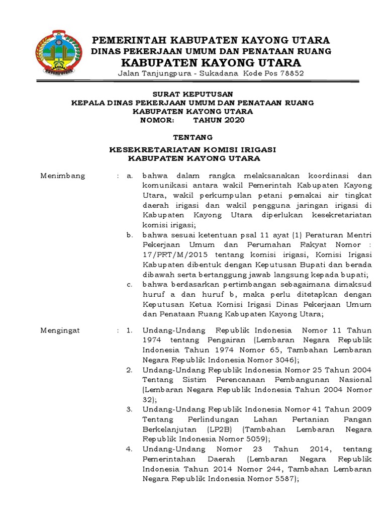 SK Ket - Komir 01 2020 Februari | PDF