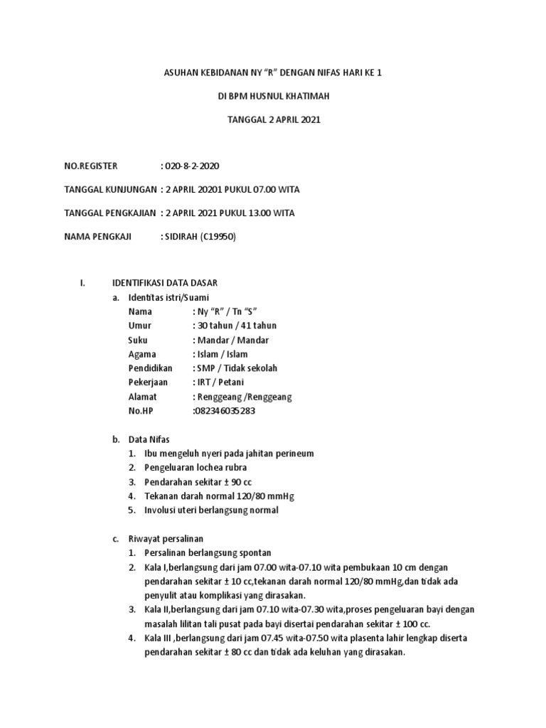 Askeb Nifas | PDF | Kesehatan Holistik