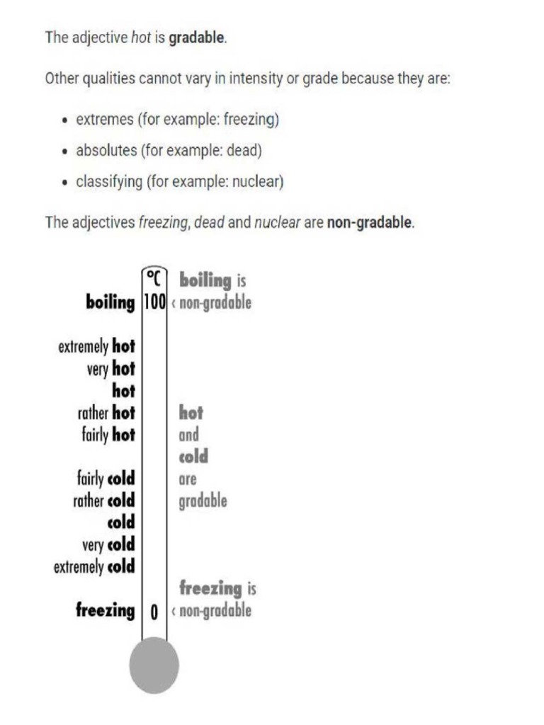 Gradability of Adjs | PDF | Adjective | Adverb