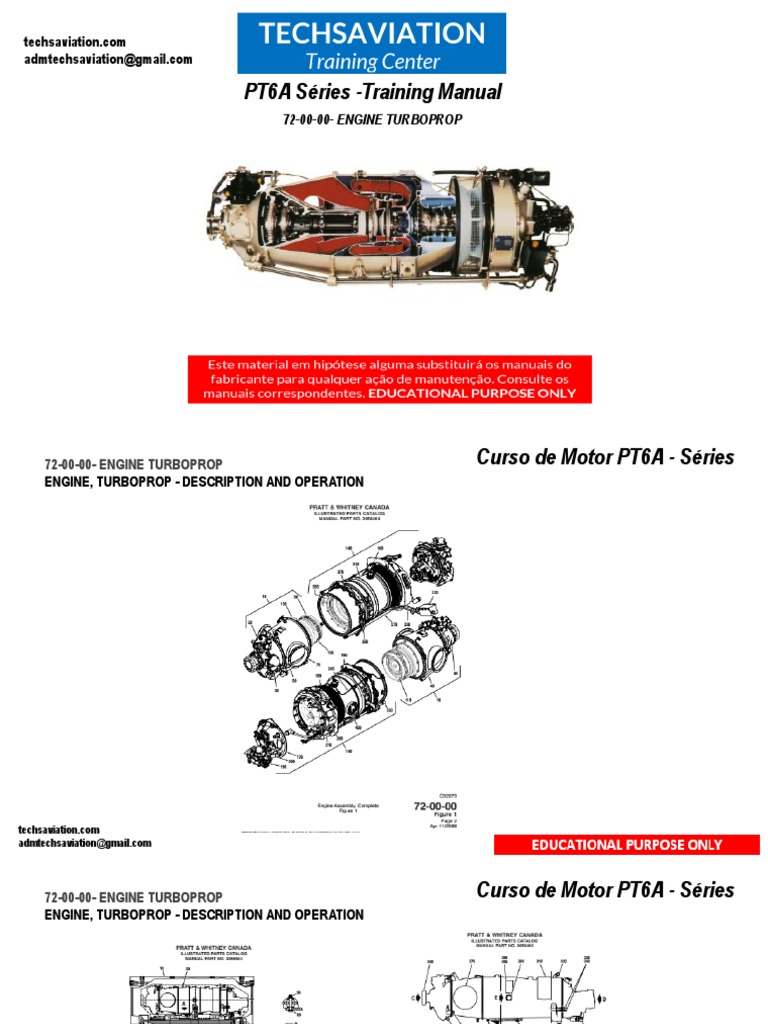PT6A Engine Training Manual | PDF | Engines | Turbine