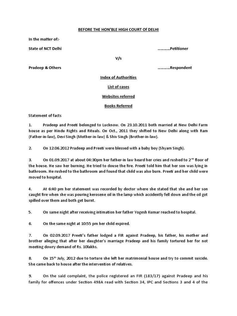 Statement of Facts | PDF | Bail | Criminal Law