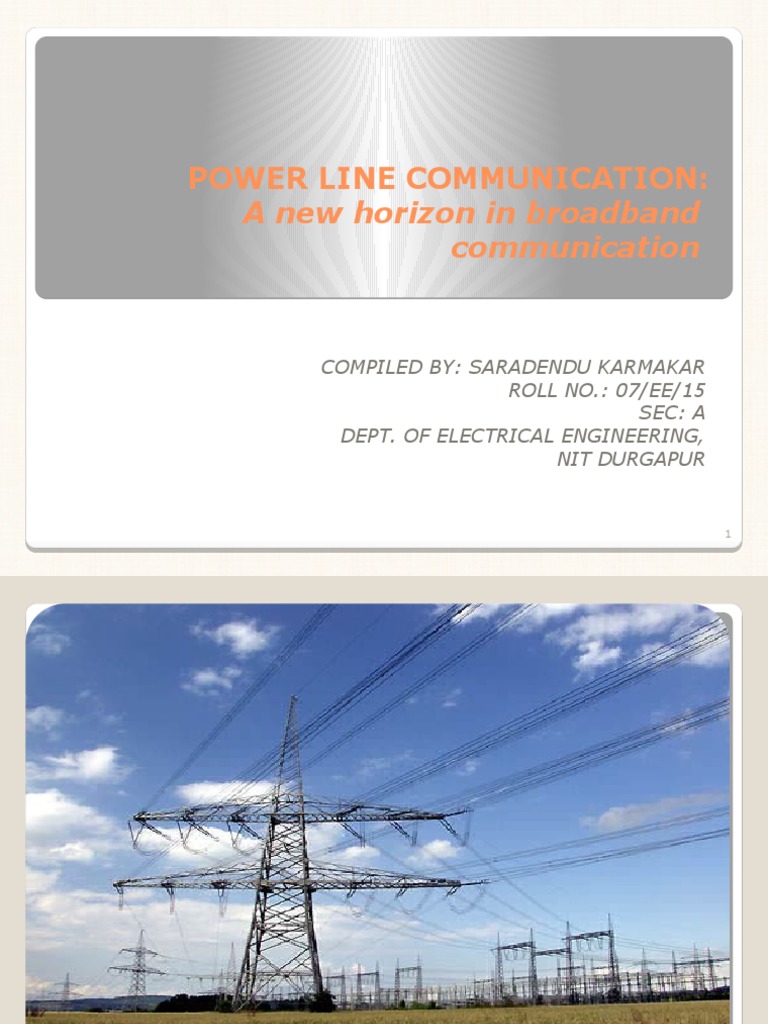 POWER LINE COMMUNICATION | Electrical Engineering | Electronics | Free ...