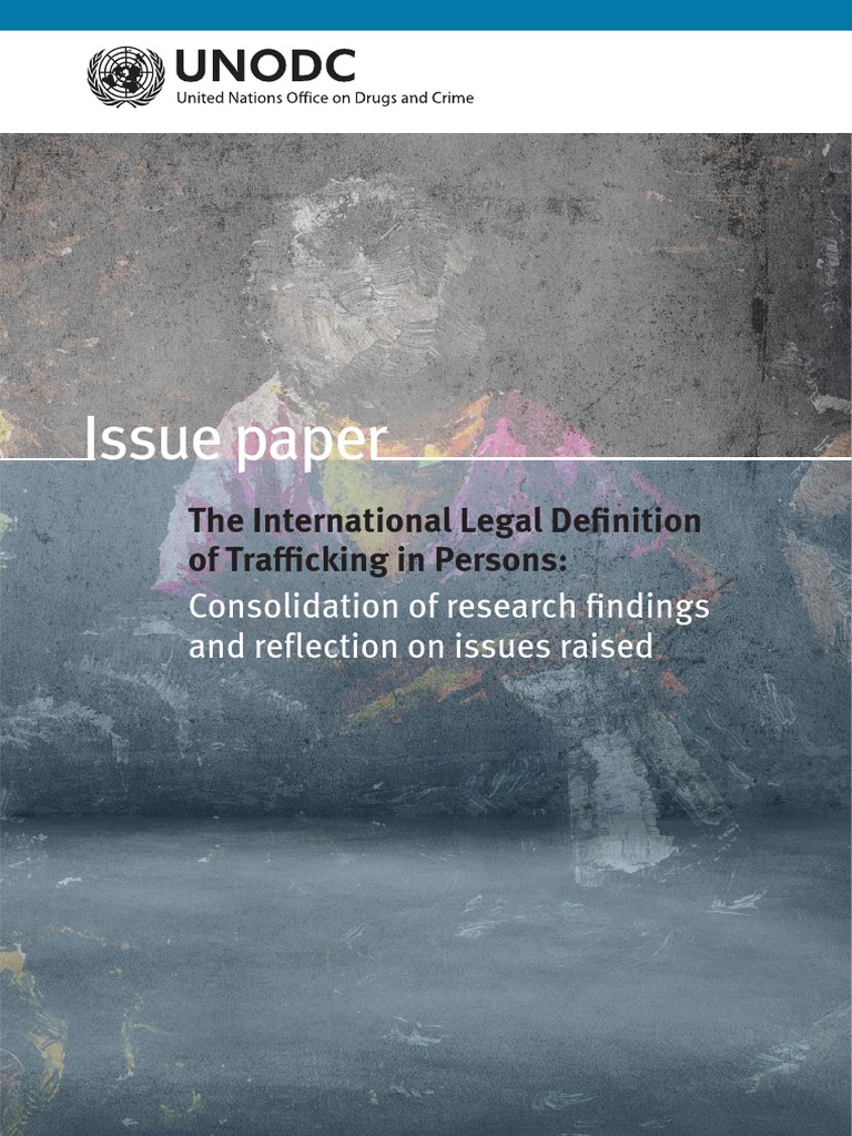 Issue Paper International Definition TIP | PDF | Human Trafficking ...