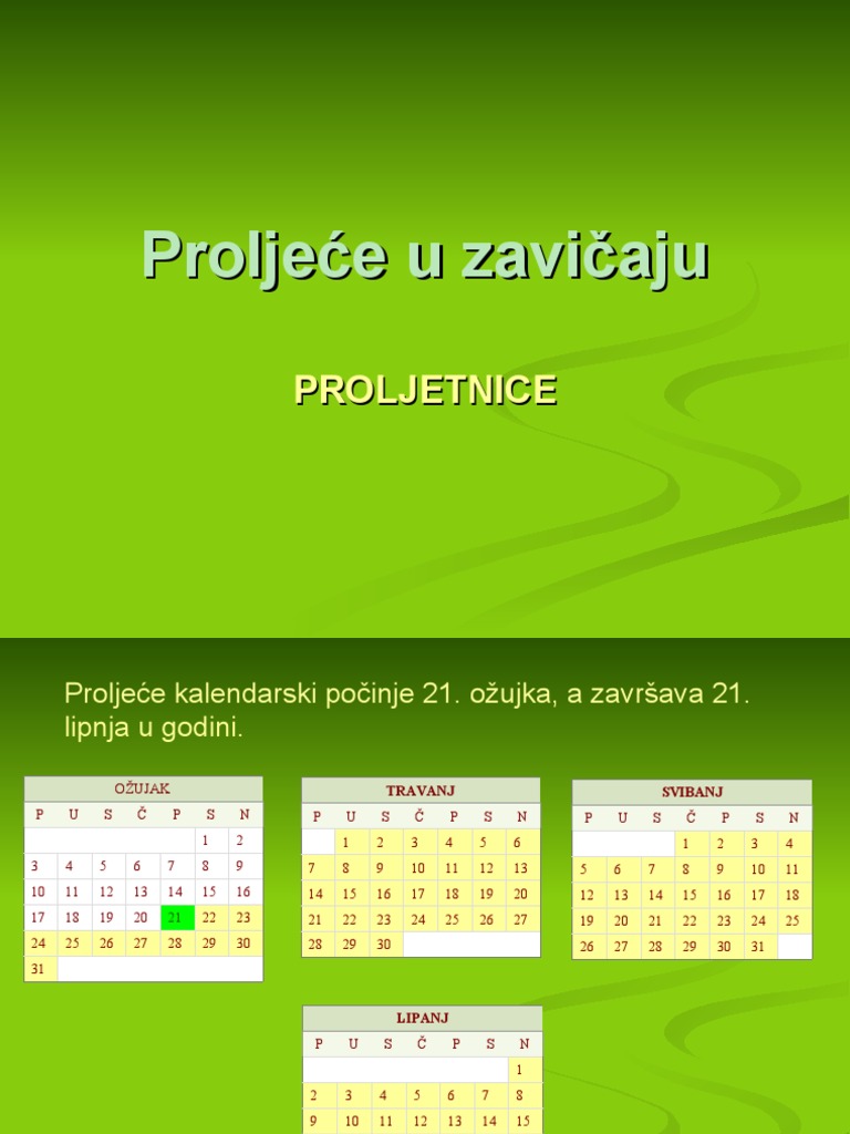 Proljetnice Visnja | PDF