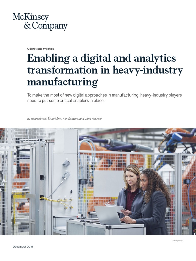 Enabling A Digital and Analytics Transformation in Heavy Industry ...