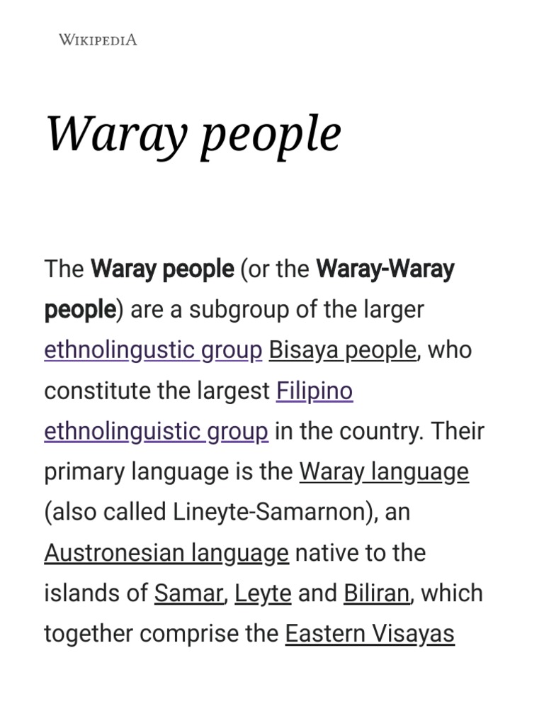 The Indigenous Traditions and Religious Beliefs of the Waray People ...
