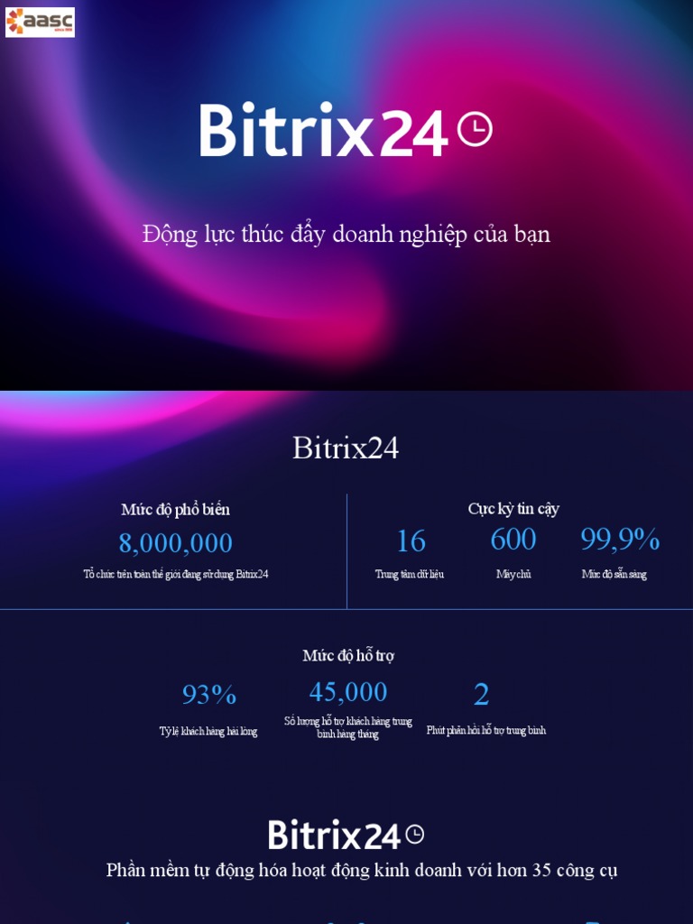 Bitrix24 Presentation - AASC - Vietnamese 2020 | PDF