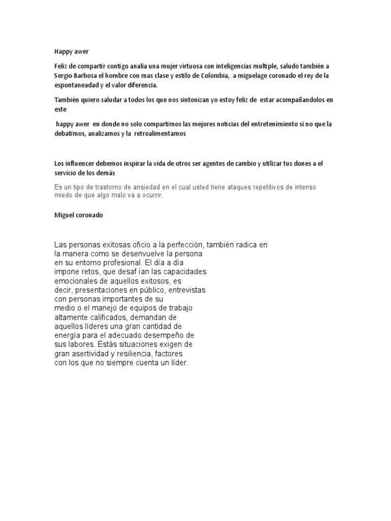 Happy Awer Libreto | PDF