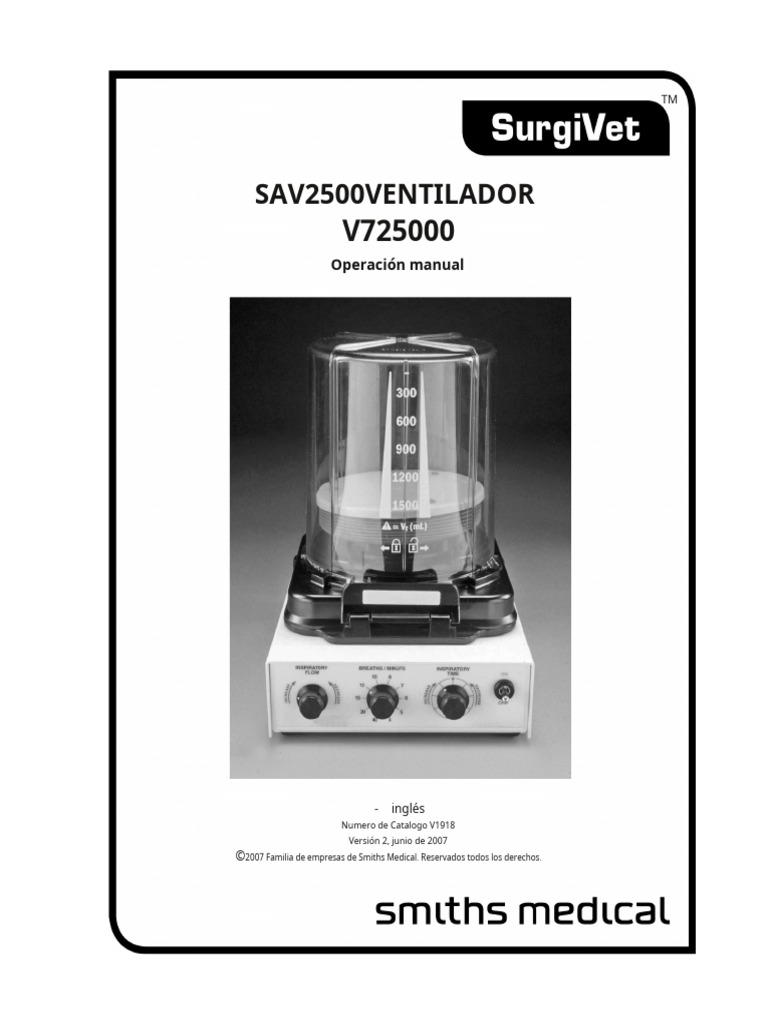 SAV2500+Op+Man en Es | PDF | Science | Ciencia y Tecnología