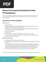 MCS Installation Handover Checklist Solar PV | PDF