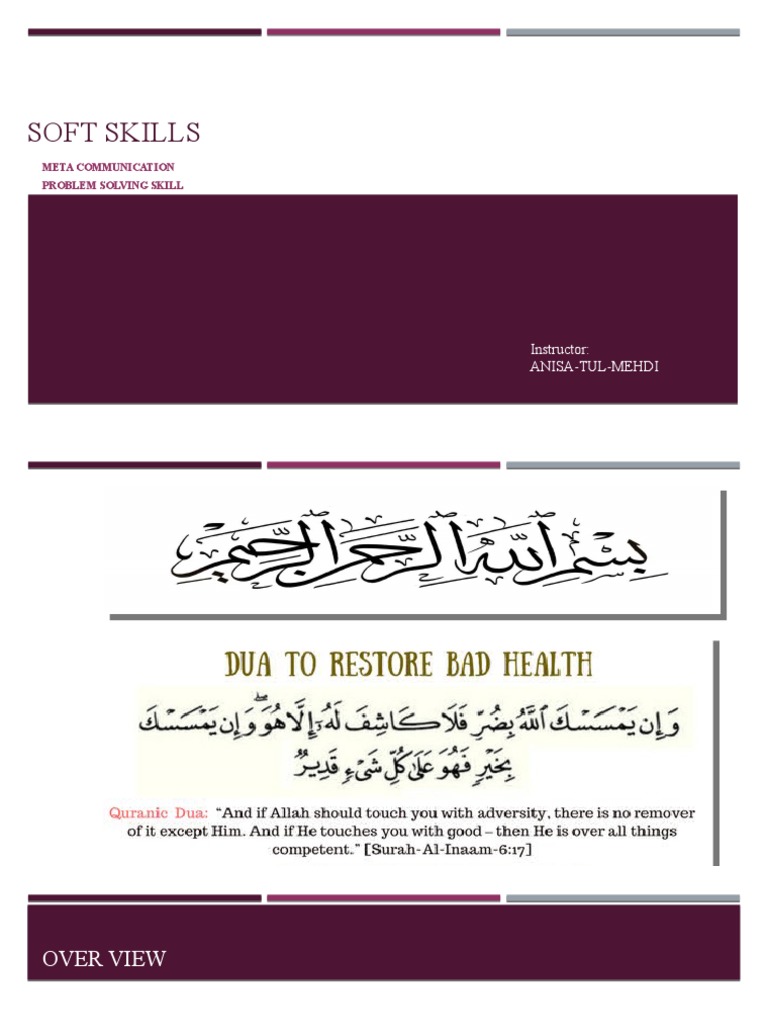 3 Soft-Skills and Problem Solving Skills META COMMUNICATION | PDF ...