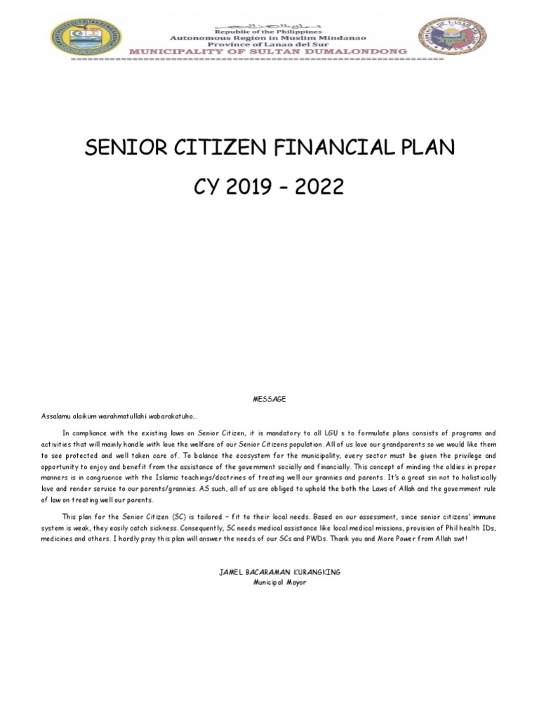 Senior Citizen Plan 2019 - 2022 | PDF | Health Care | Wellness