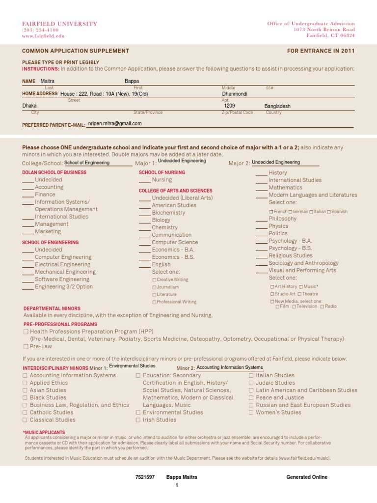 Printasd Supplement Form | PDF | Engineering | University And College ...