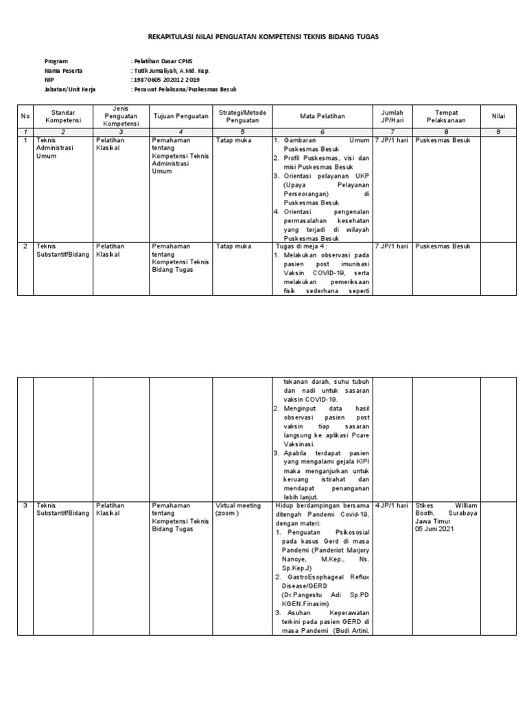 Formulir PKTBT | PDF