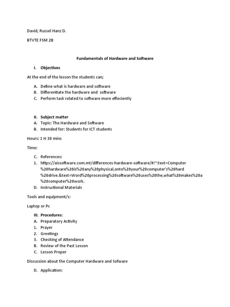 David - Lesson Plan | PDF | Career & Growth | Art