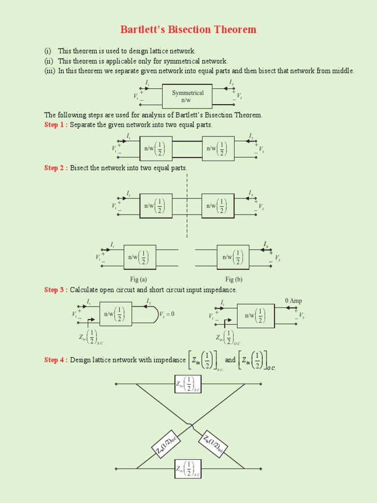 Bartlett's Bisection Theorem: Step 1 | PDF | Algorithms | Electronic ...
