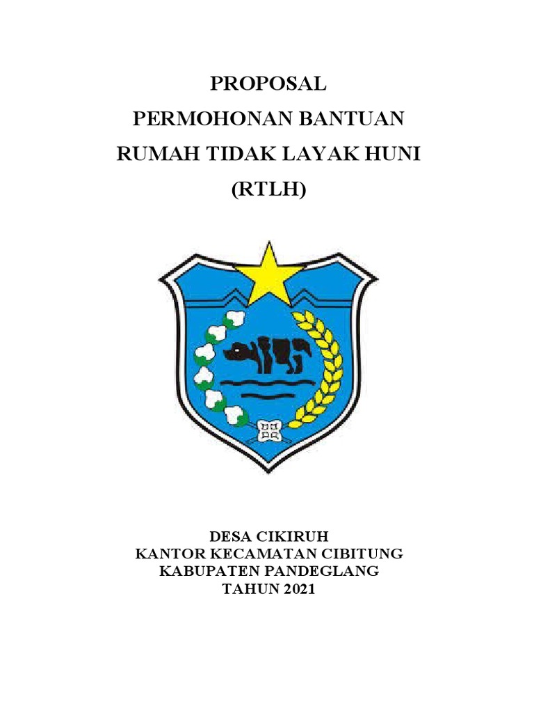 Cover Proposal RTLH | PDF