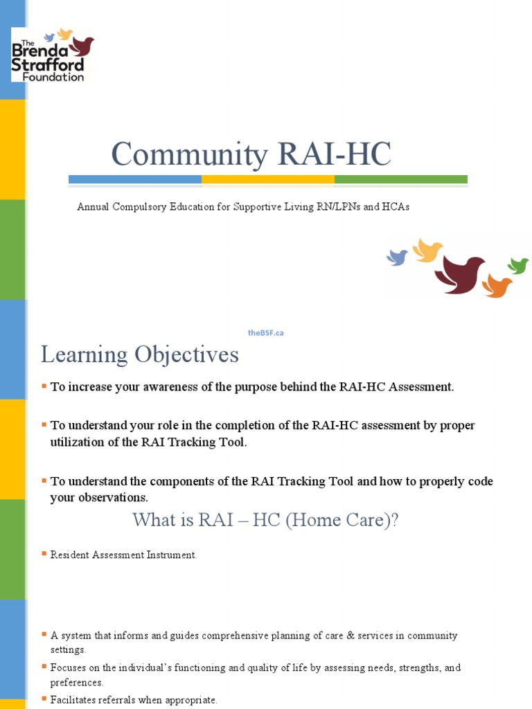 Community Rai-Hc: Annual Compulsory Education For Supportive Living Rn ...