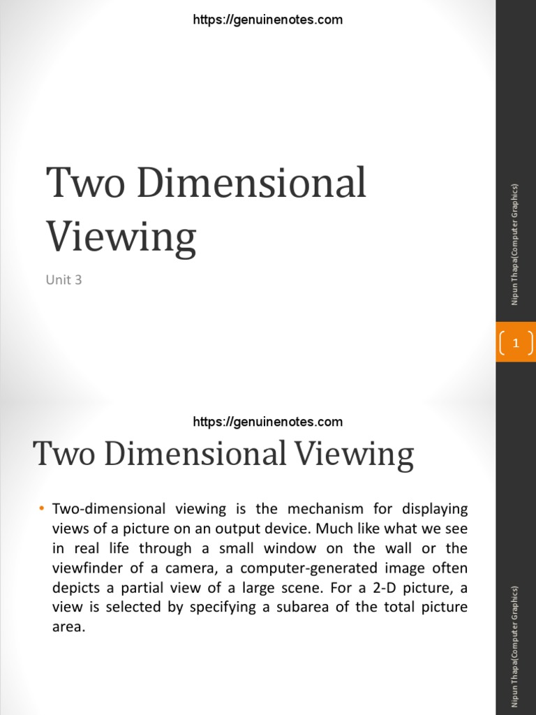 UNIT 3 Two Dimensional Algorithm | PDF | 2 D Computer Graphics ...