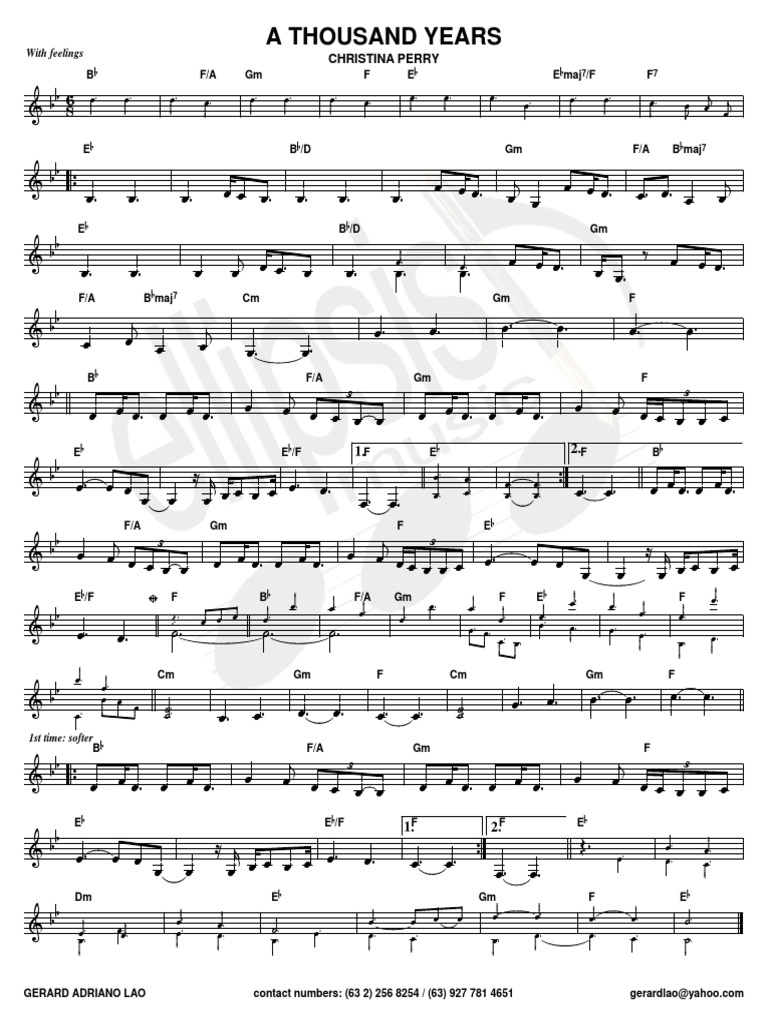 A Thousand Years-Christina Perry | PDF | Alphabet latin