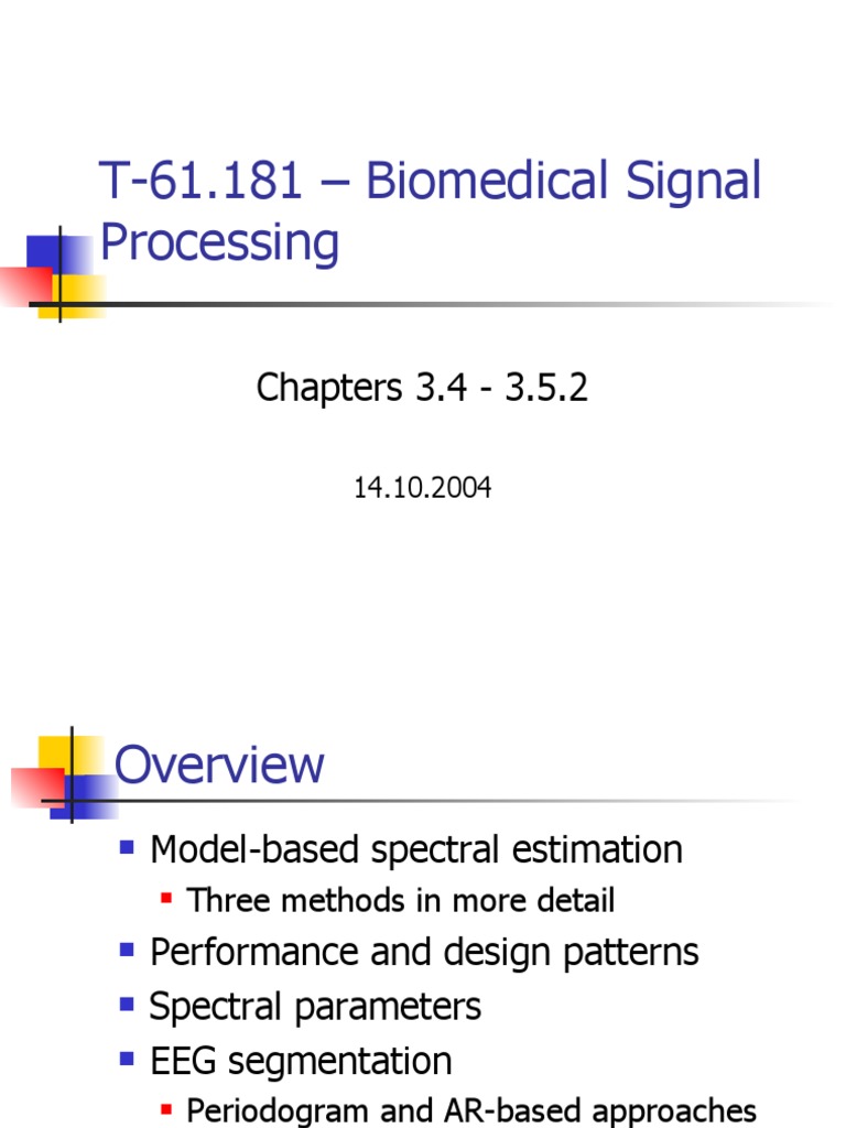 Model Based Spectral Analysis | PDF | Autocorrelation | Spectral Density