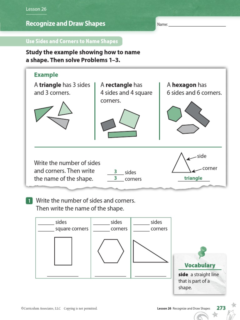 Recongnize and Draw Shapes | PDF | Rectangle | Shape