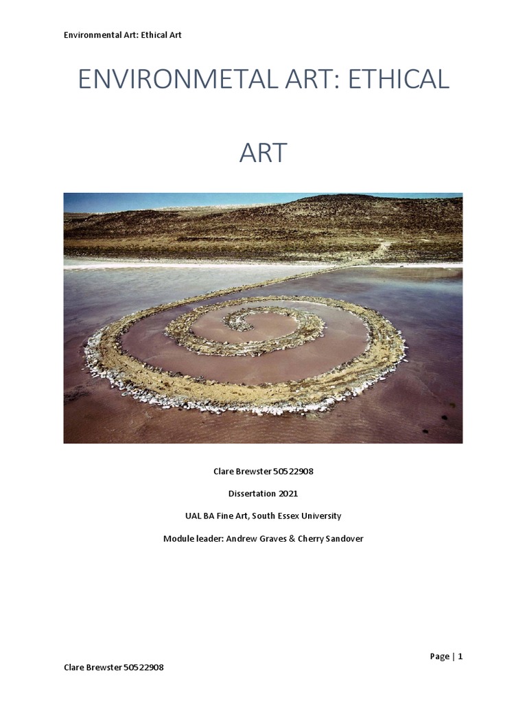 301 Dissertation Environmental Art Ethical Art Clare Brewster | PDF ...