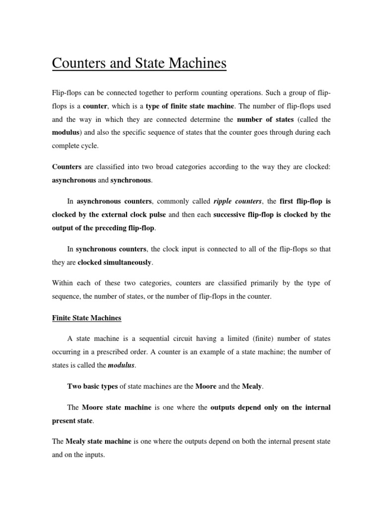 Counting with State: An Overview of Asynchronous and Synchronous ...