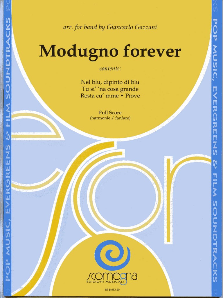 Spartiti Partiture - Modugno Domenico | PDF