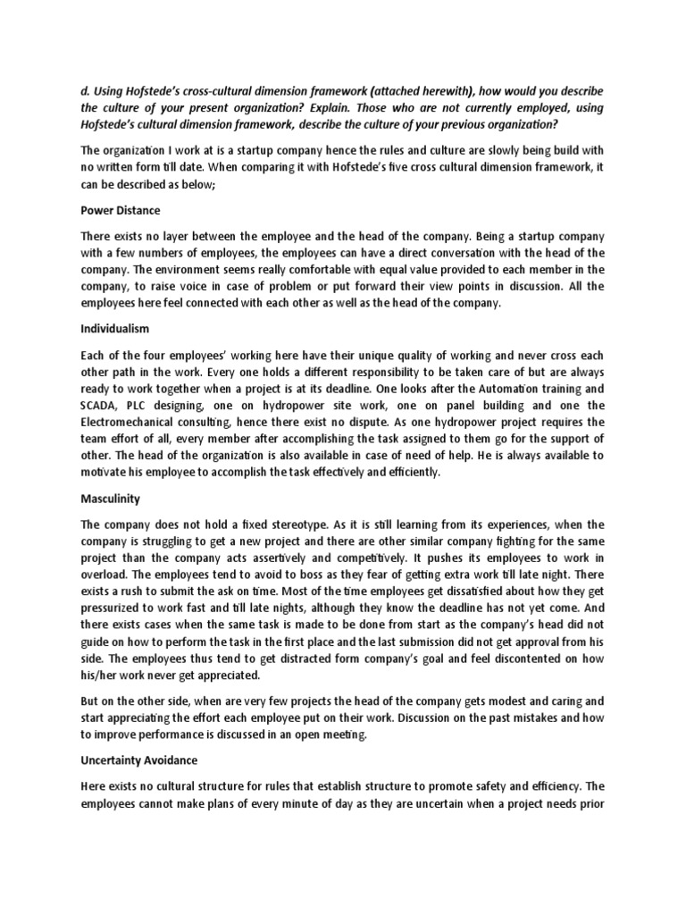Hofstede Cross Culture | Descargar gratis PDF | Organizational Culture ... Hofstede Cross Culture | Descargar gratis PDF | Organizational Culture ...