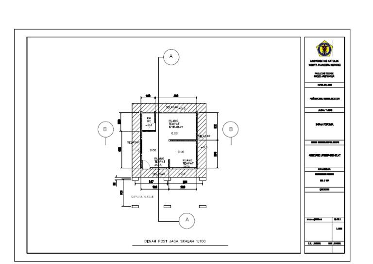Denah Pos Jaga | PDF