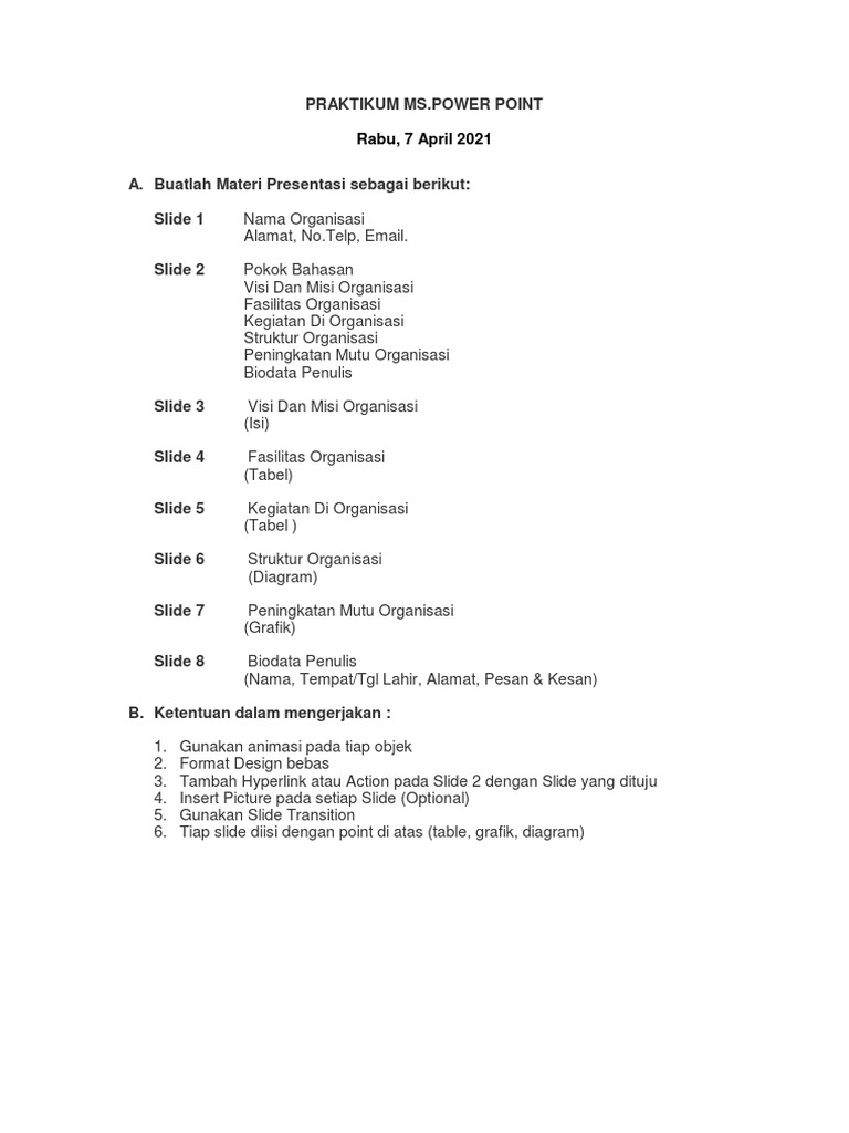 Praktikum Power Point Pdf