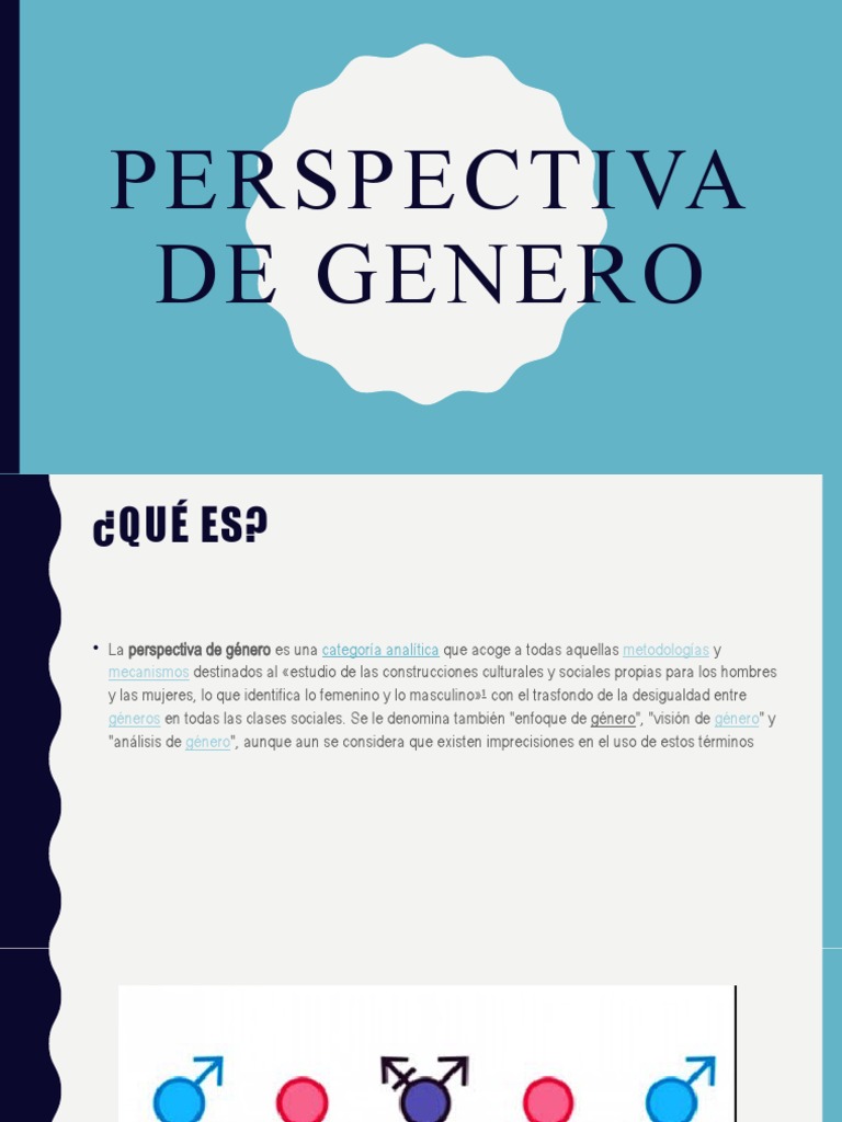 Perspectiva de Genero | PDF | Estudios de género | Género