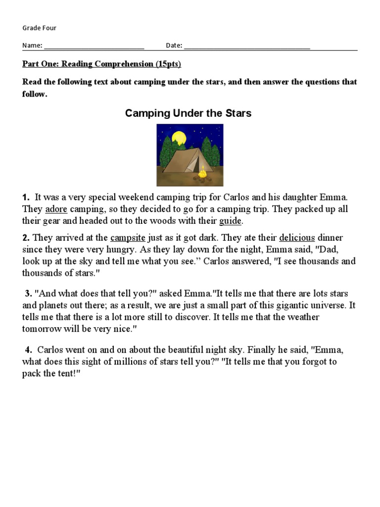 Camping Under the Stars: A Story | PDF | History