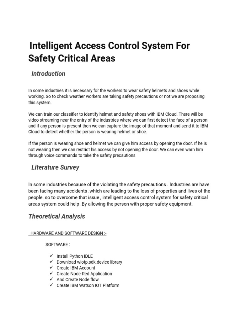 Smart Bridge Project | PDF | Access Control | Security Hacker
