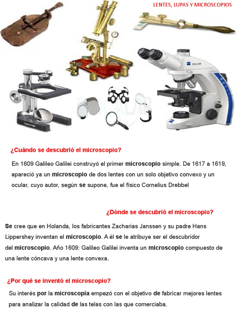 Historia del Microscopio | PDF