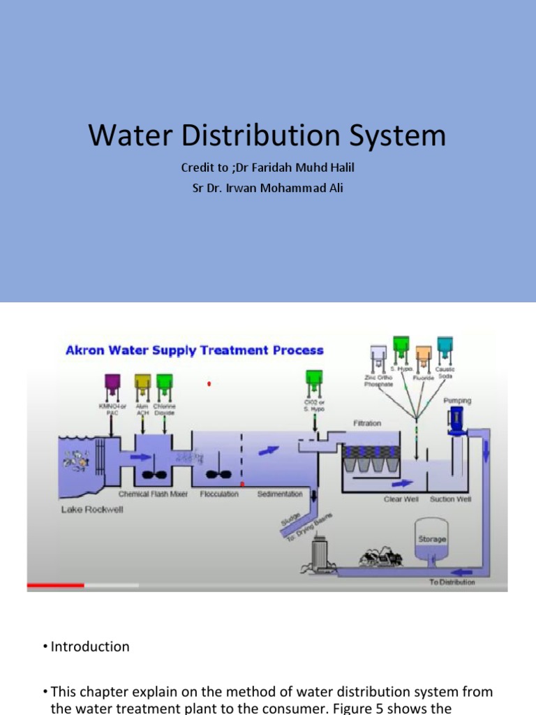 Water Distribution System Overview | PDF | Water Supply Network | Reservoir